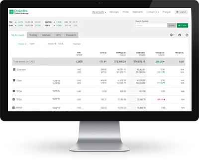 Platforms and Fees - Disnat Classic | Desjardins Online Brokerage